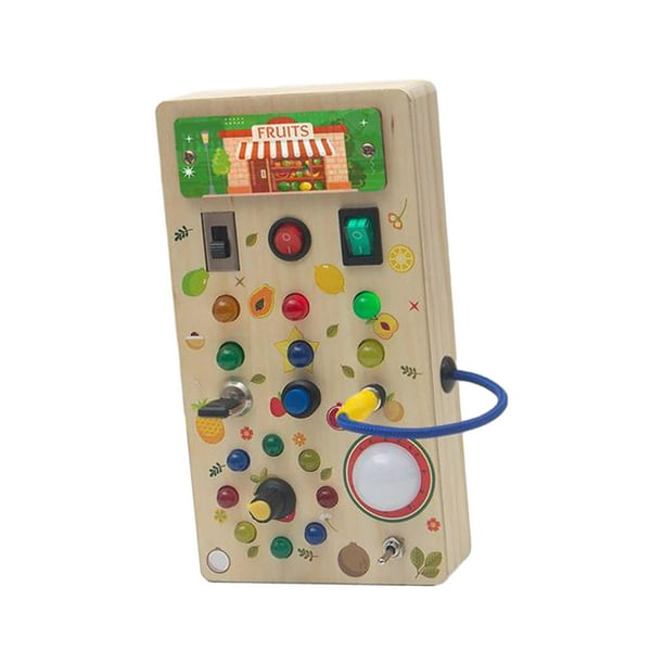 Led Switch Toy Wooden Switch Board for Activities Preschool 2 3 4 Year ...