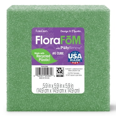 FloraCraft CraftFōM Crafting Foam Block 2" x 11.9" x 17.9" White ...