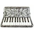 Rossetti Beginner Piano Accordion 12 Bass 25 Keys Grey - Walmart.com