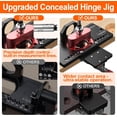 Concealed Hinge Jig with Quick Clamp and Dust Vacuum Adapter 35mm ...