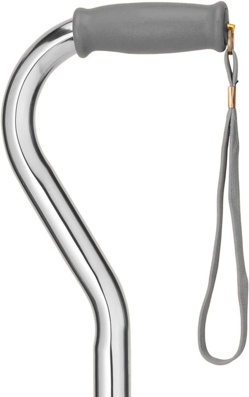NOVA Heavy Duty Offset Cane, Silver - Walmart.com