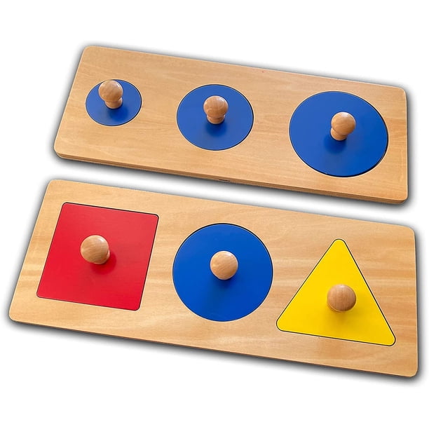 Multi-shaped Wooden Puzzle Toy First Giant Wooden Peg Educational Basic ...