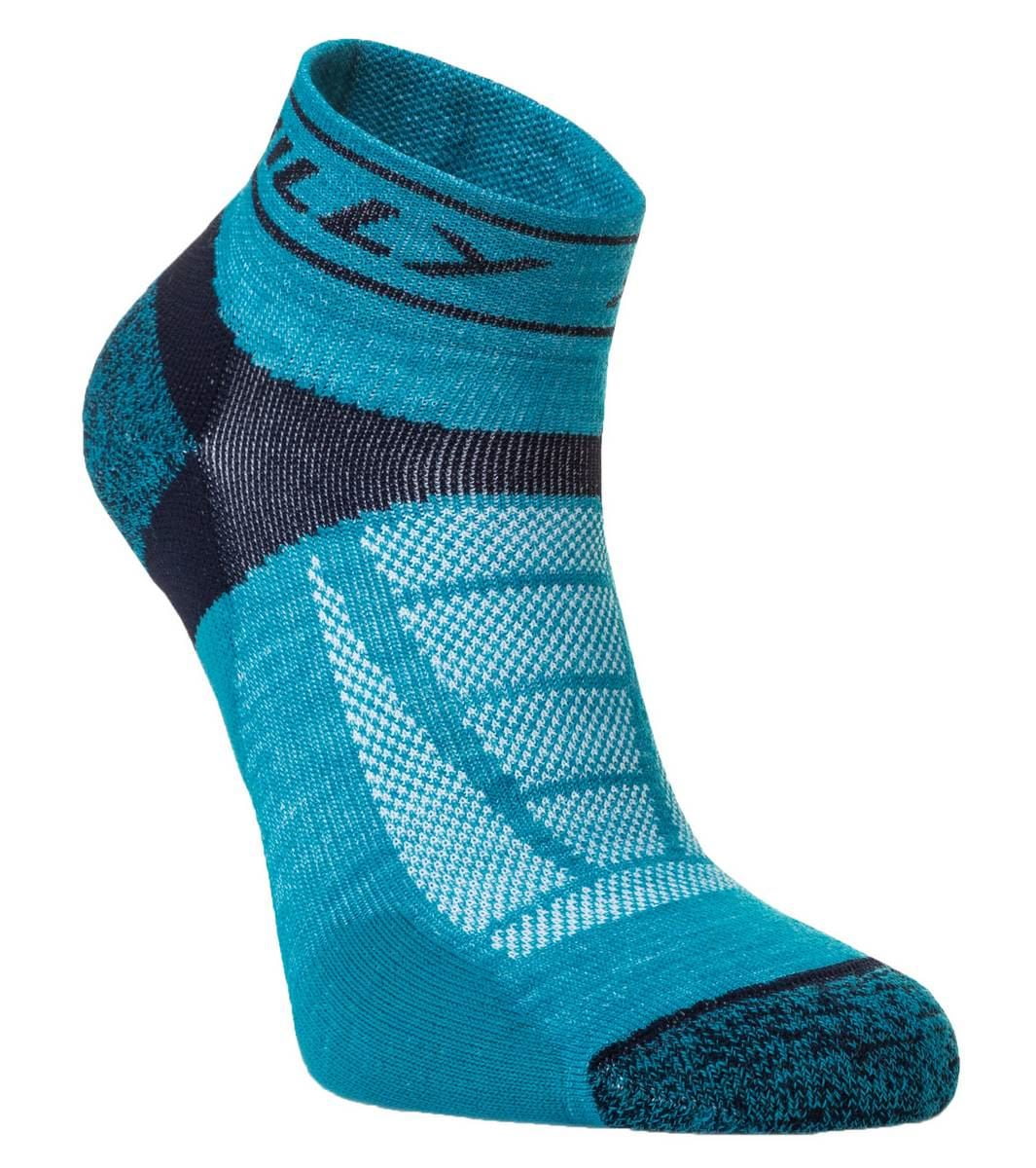 Hilly Trail Quarter Med Socks - Turquoise/Navy - Walmart.com