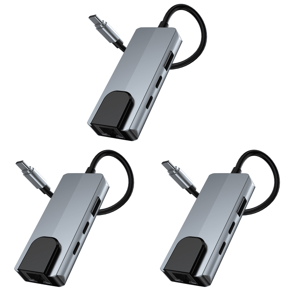 Adaptador 4 en 1 USB C a Ethernet 100Mbps RJ45 USB-C red HUB | Walmart ...