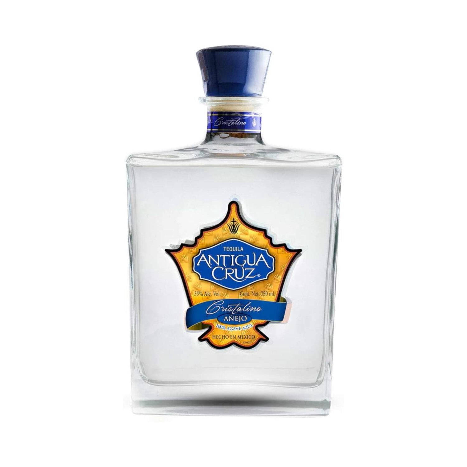 Tequila Antigua Cruz Añejo Cristalino 100% 750 ml 1 Antigua Cruz Añejo ...
