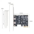 USB 3.2 GEN1 5Gbps PCIE Expansion Card PCIE To Double Type C Adapter ...