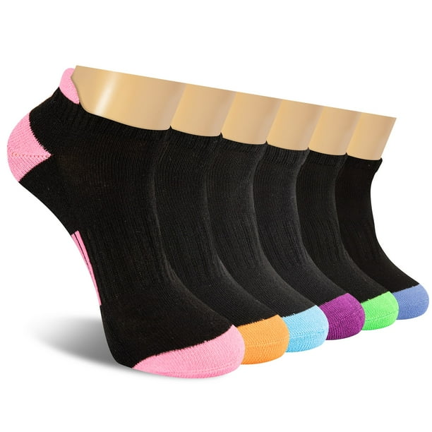 EALLCO Womens Ankle Socks Low Cut Socks Cushioned Athletic Running ...
