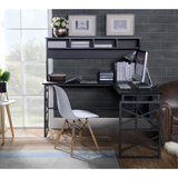 Dark Brown Wood L-shape Desk - Walmart.com