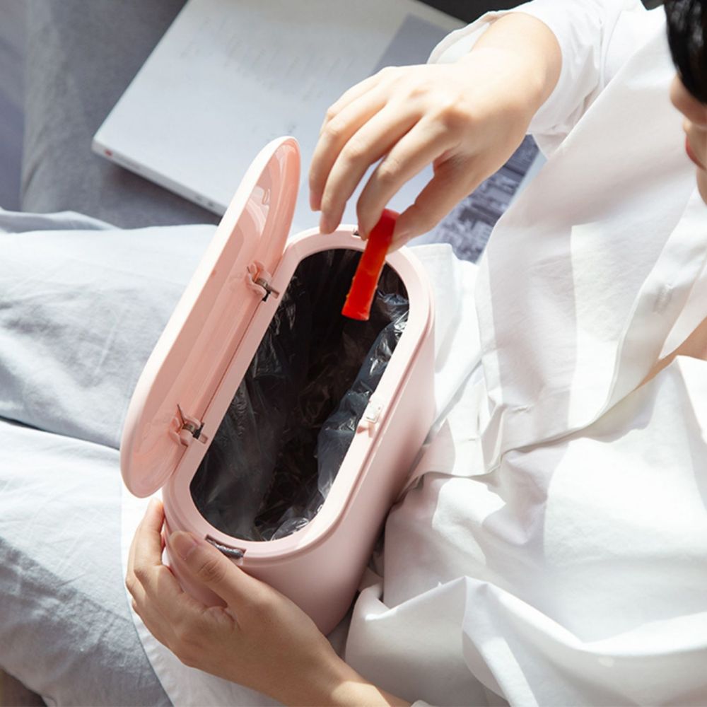 Mini Desktop Trash Can Household Dustbin Press Storage Bin for Kitchen ...