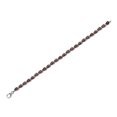 12 Ct Pear Shape Garnet Tennis Bracelet In Sterling Silver