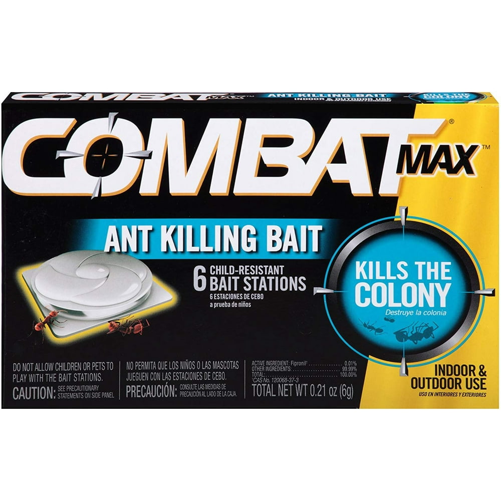 Combat Max Ant Killing Bait Stations, Indoor and Outdoor Use, 6 Count ...