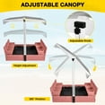 Aivituvin Outdoor Sandbox with Cover & Adjustable Canopy, Kids Sand Box ...