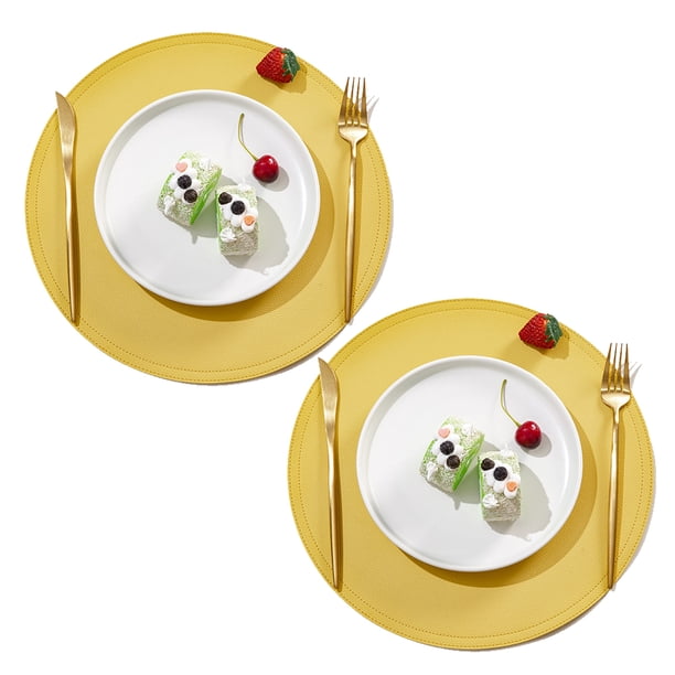 Leather hotel table mat insulated round place mat - Walmart.ca