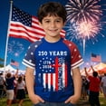 Boys 250 Years 1776-2026 T-shirt, American Eagle Flag Shirt, 250th ...