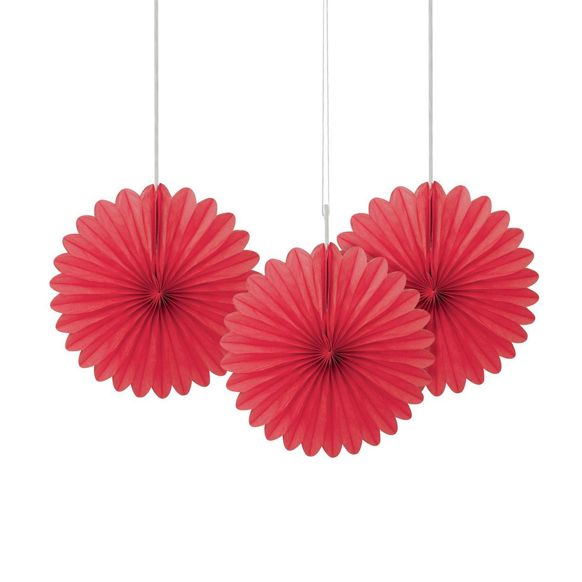 Click here for Unique Pretzels Red Tissue Paper Fan Decorations... prices