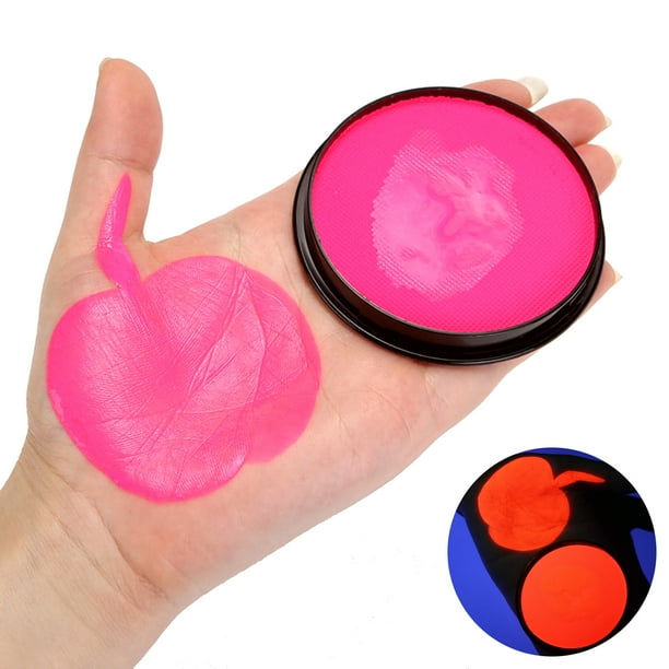 TFixolFace & Body Paint UV Blacklight Neon Fluorescent Glow Paint Water ...