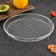 Universal Circular Cooking Grid with Feet Stainless Steel Air Fryer ...