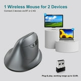 NSXXKJ Bluetooth Vertical Mouse Wireless Ergonomic Mice with OLED ...