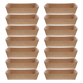 Kraft Paper Food Trays,Bexikou 50 Pack Disposable Food Nacho Tray,2 ...