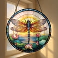 Dragonfly Insect Stained Glass Style Suncatcher – Window Decor ...