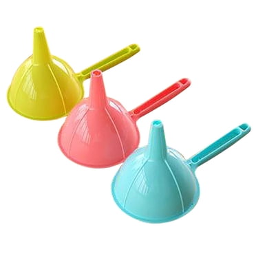 Chef Craft Classic Plastic Funnel Set, 2.5 to 3.75 inch 3 Piece Set ...