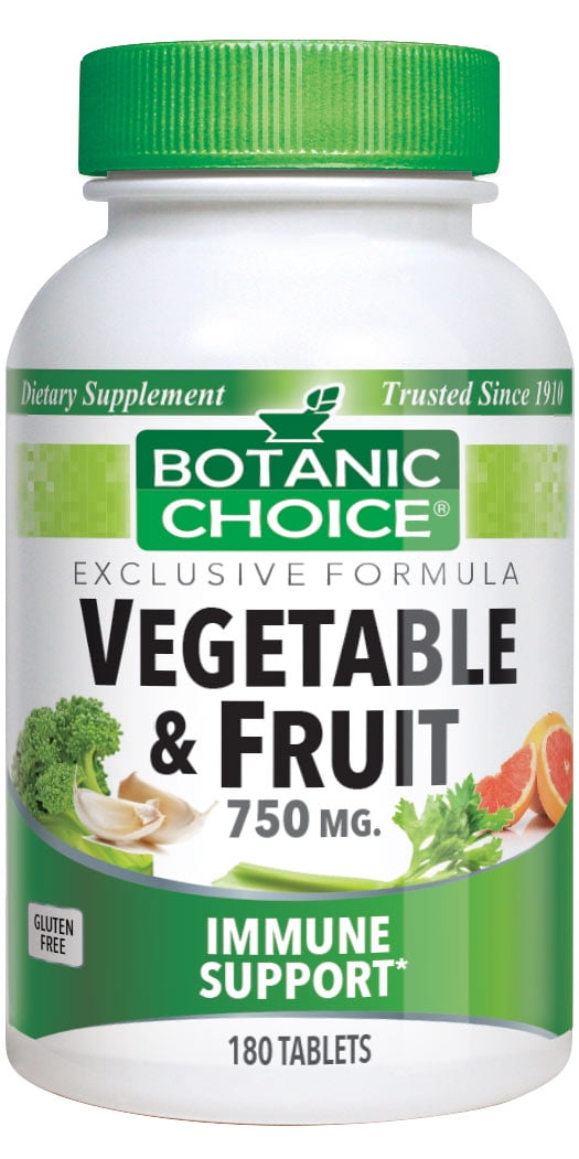 Botanic Choice Vegetable & Fruit Whole Food Supplement, 180 tablets ...