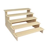 Segolike Wood Display Riser Stand Showcase Fixtures Countertop Jewelry ...