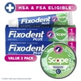 Fixodent Plus Scope Denture Adhesive Cream, Precision Hold, Scope ...