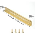 Satanga Brushed Brass Edge Finger Tab Pull for Cabinets Kitchen ...