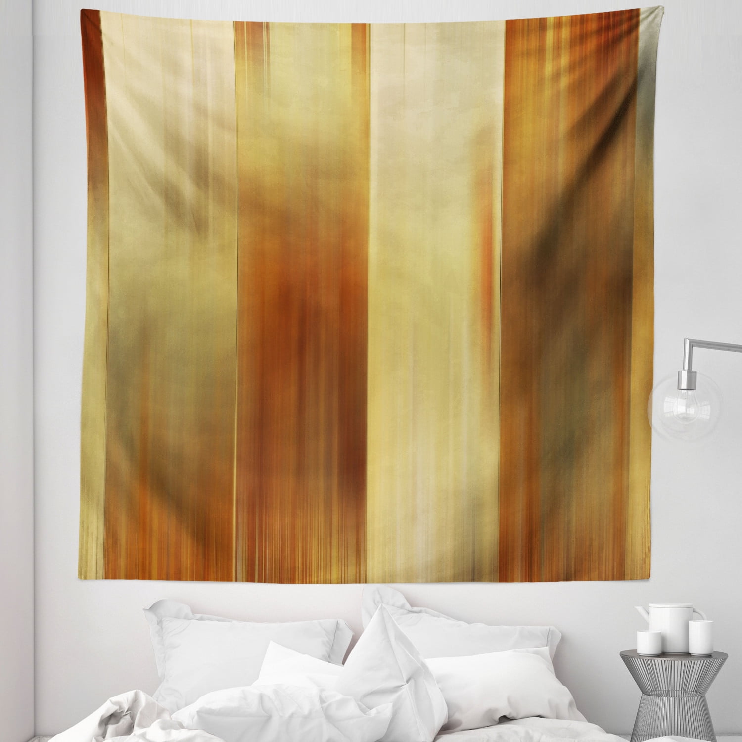 Earth Tones Tapestry, Abstract Modern Design Ombre Inspired Smooth ...