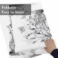 Black Spring Floral Placemats Set of 4, Cotton Linen Fabric Place Mats ...