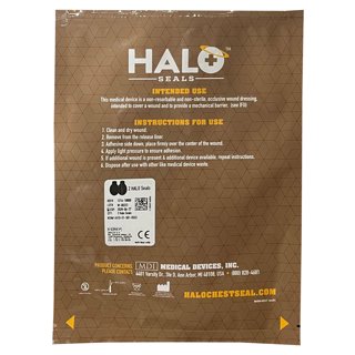 Halo Chest Seal XL High Performance Occlusive Dressing for Trauma ...