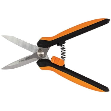 Fiskars Softouch Micro-Tip Pruning Snip, Non-Coated Blades, 10" (399240 ...