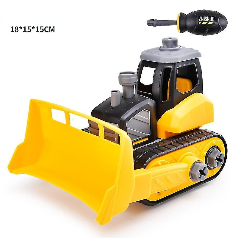 Vehículo de ingeniería de juguete, coche corredizo de construcción DIY ...
