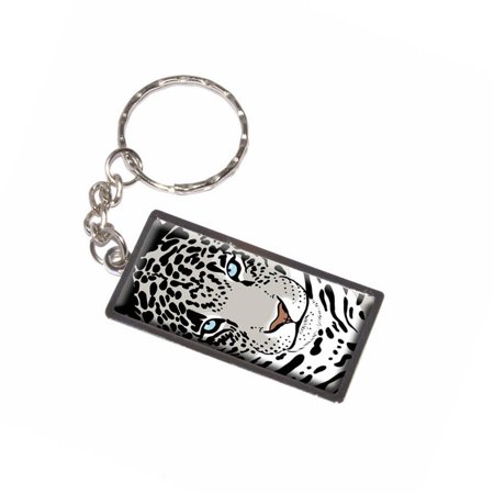 Snow Leopard Big Cat Keychain Key Chain Ring - Walmart.com