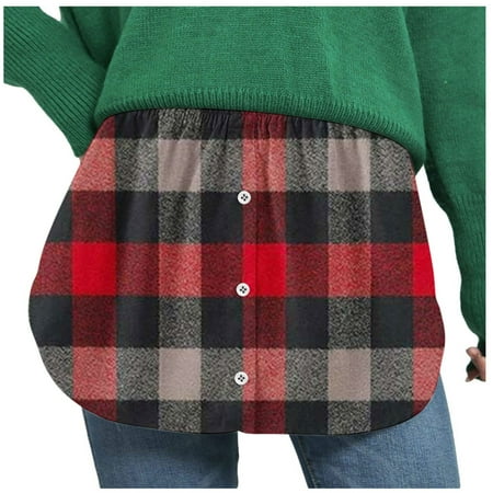 Heliisoer Women Plus Size Shirt Extender For Women Fake Lower Sweep ...