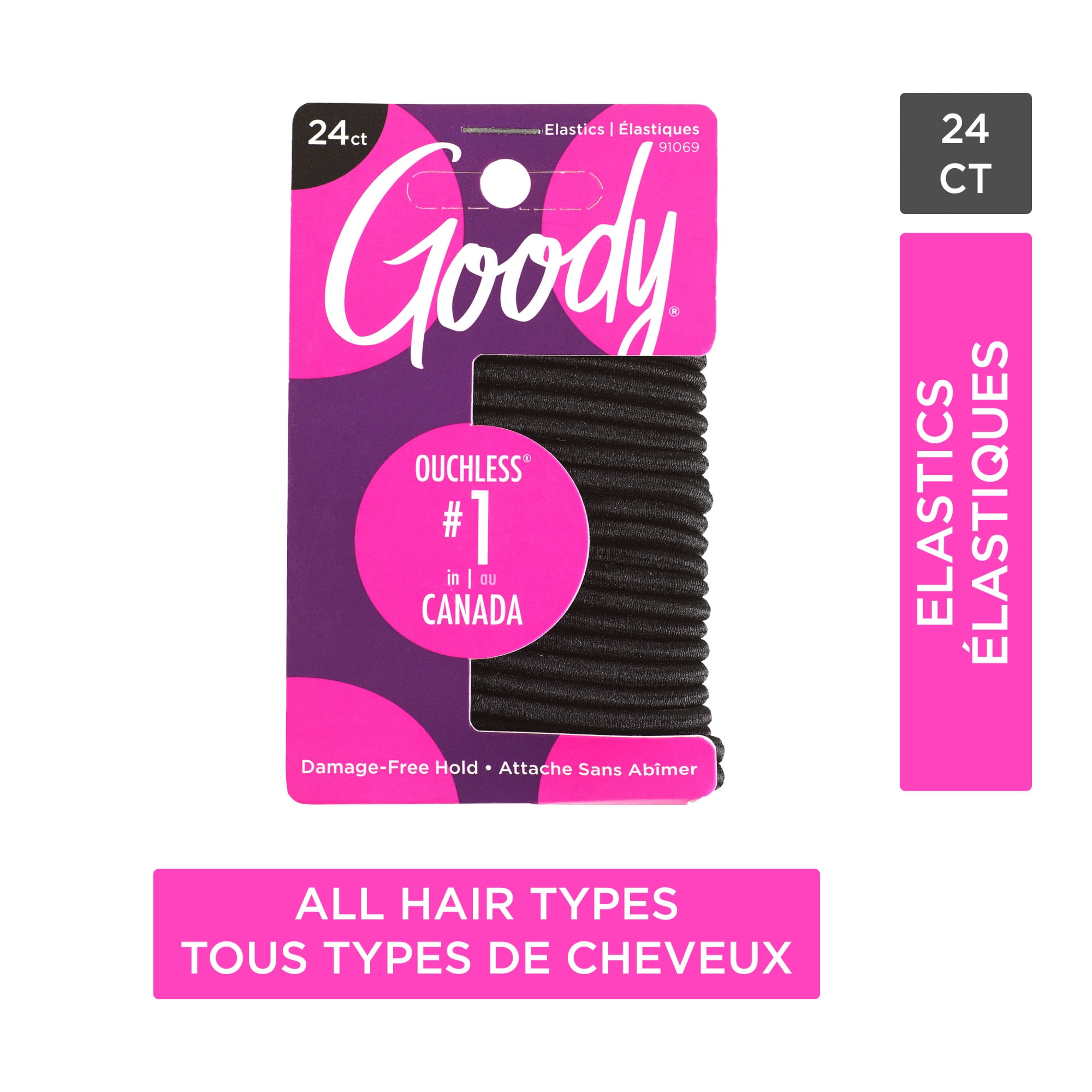 Click here for Goody Ouchless Elastic Hair Tie - 24 Ct - Black -... prices