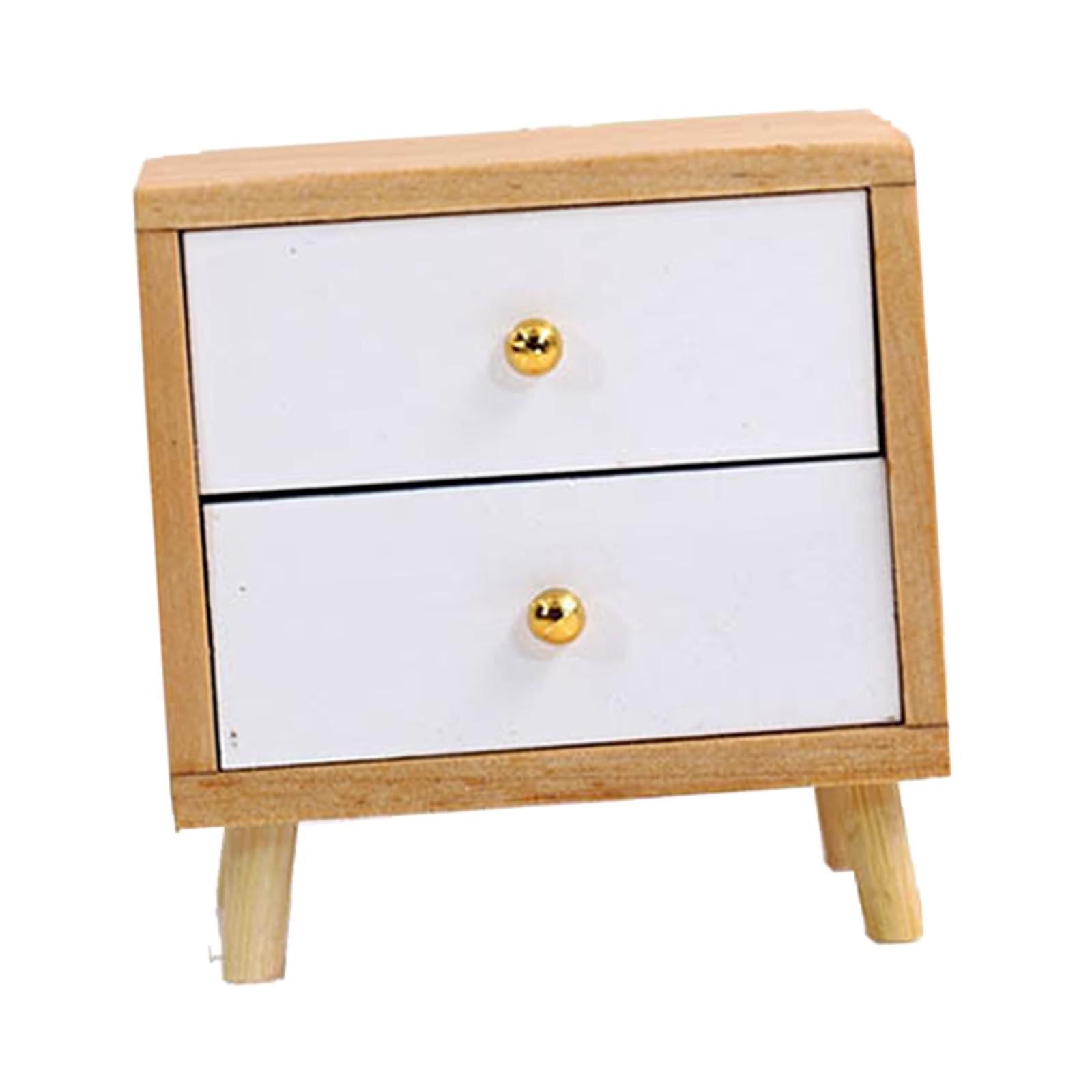 Click here for Siruishop 1:12 Wood Night Table Bedside Table Scen... prices