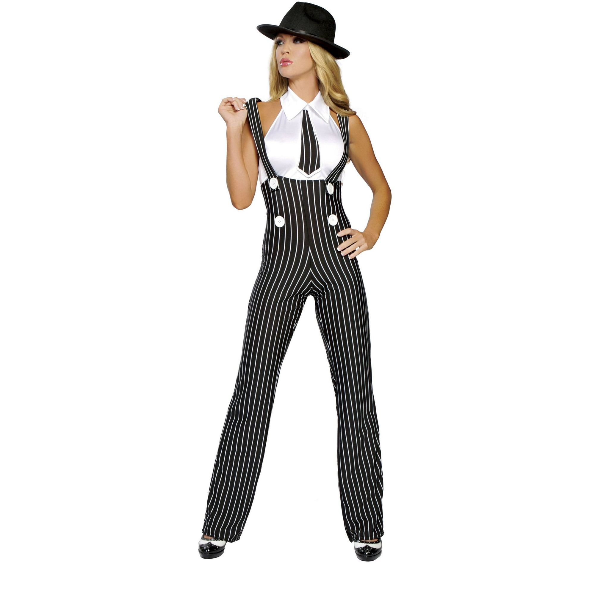 Click here for Roma Costume 2pc Gangsta Mama - 4109-As-S/M - Blac... prices