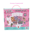 LOL Surprise Dolls Girls Art Kit Stickers Markers and Crayons 150 Piece ...