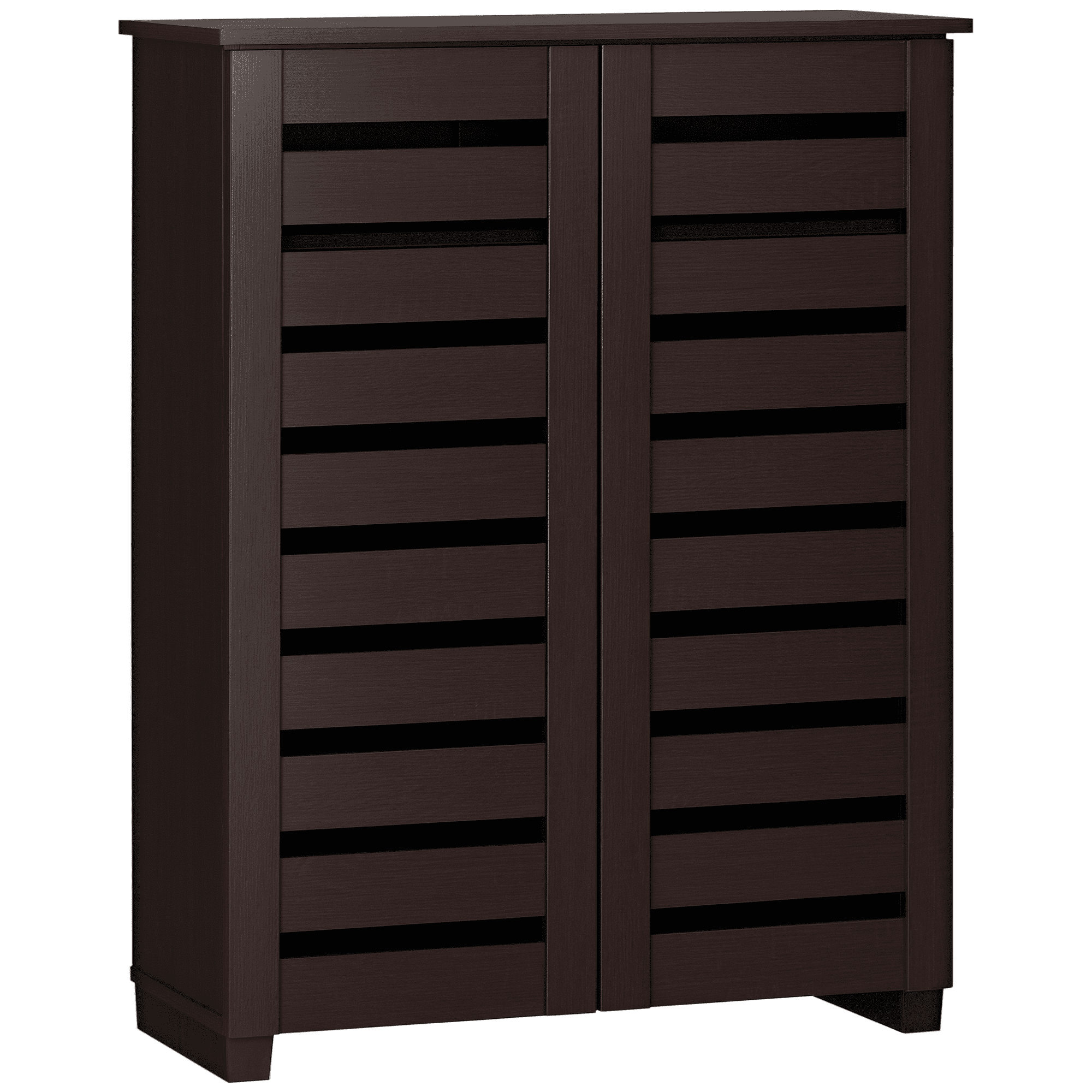 Click here for Homcom Shoe Storage Cabinet With Slatted Doors For... prices