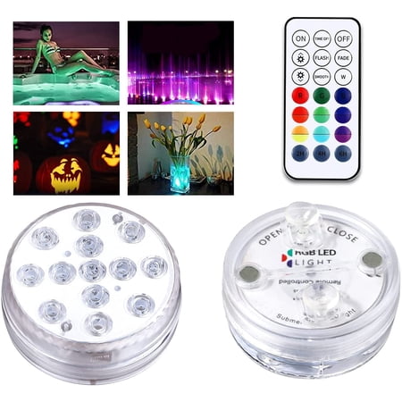 UNPAD Waterproof Bathtub Lights with Suction Cups, Submersible Pool ...