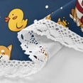 Crown Dog Yellow Duck Pattern Round Lace Tablecloth 60 Inch Polyester ...