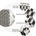 Black Beige Arrow Feathers Bathroom Shower Curtains with 12 Hooks ...