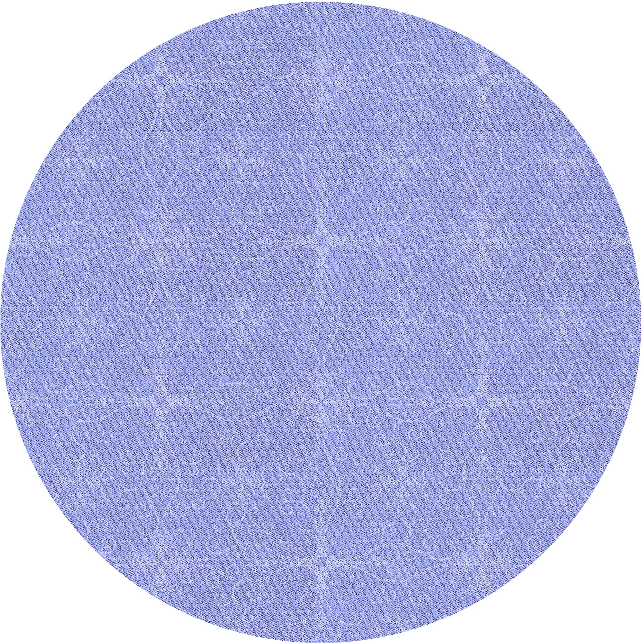 Ahgly Company Indoor Round Patterned Light Slate Blue Area Rugs, 8 ...