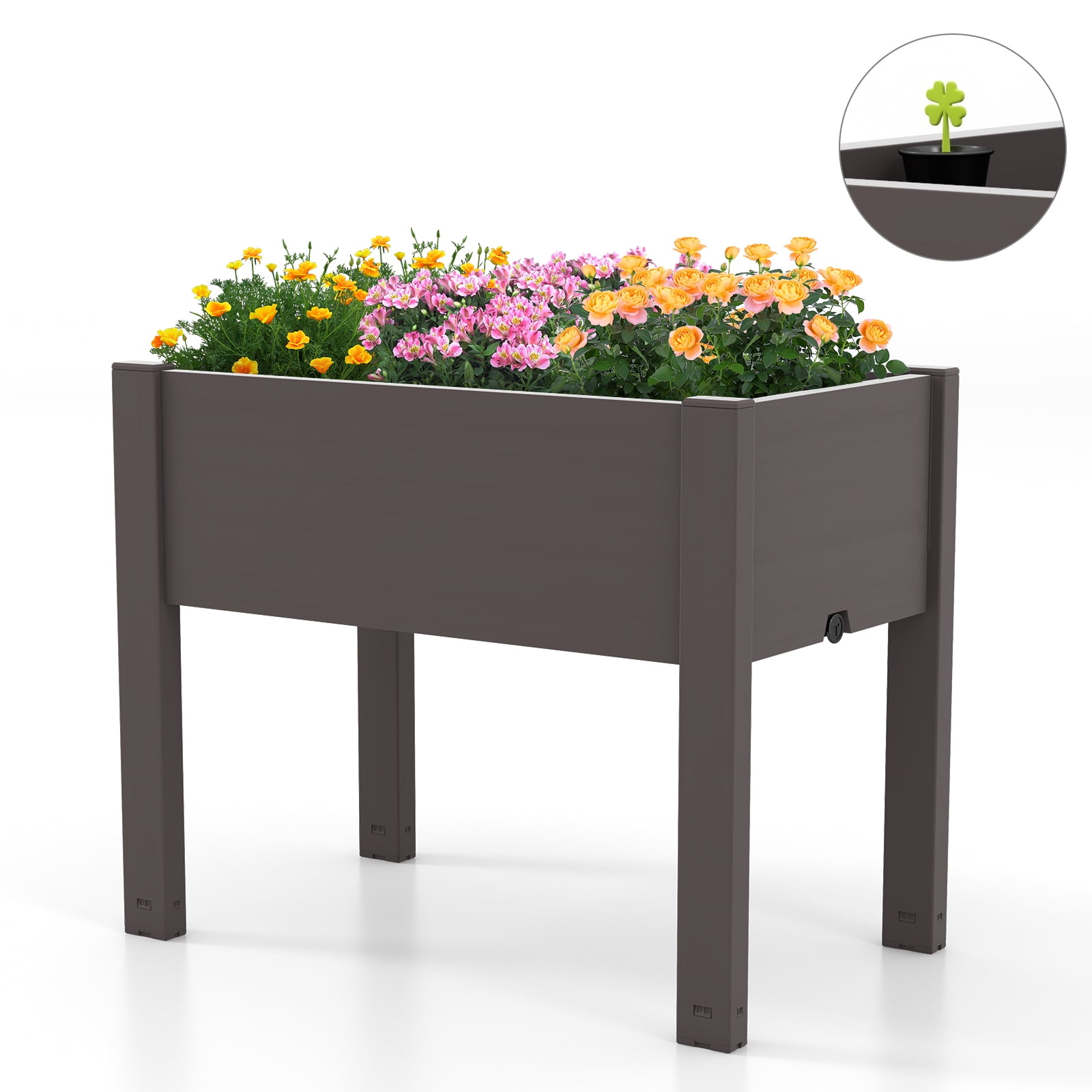 Click here for Patiojoy Raised Bed Grow Box 53l Self-Watering Pla... prices