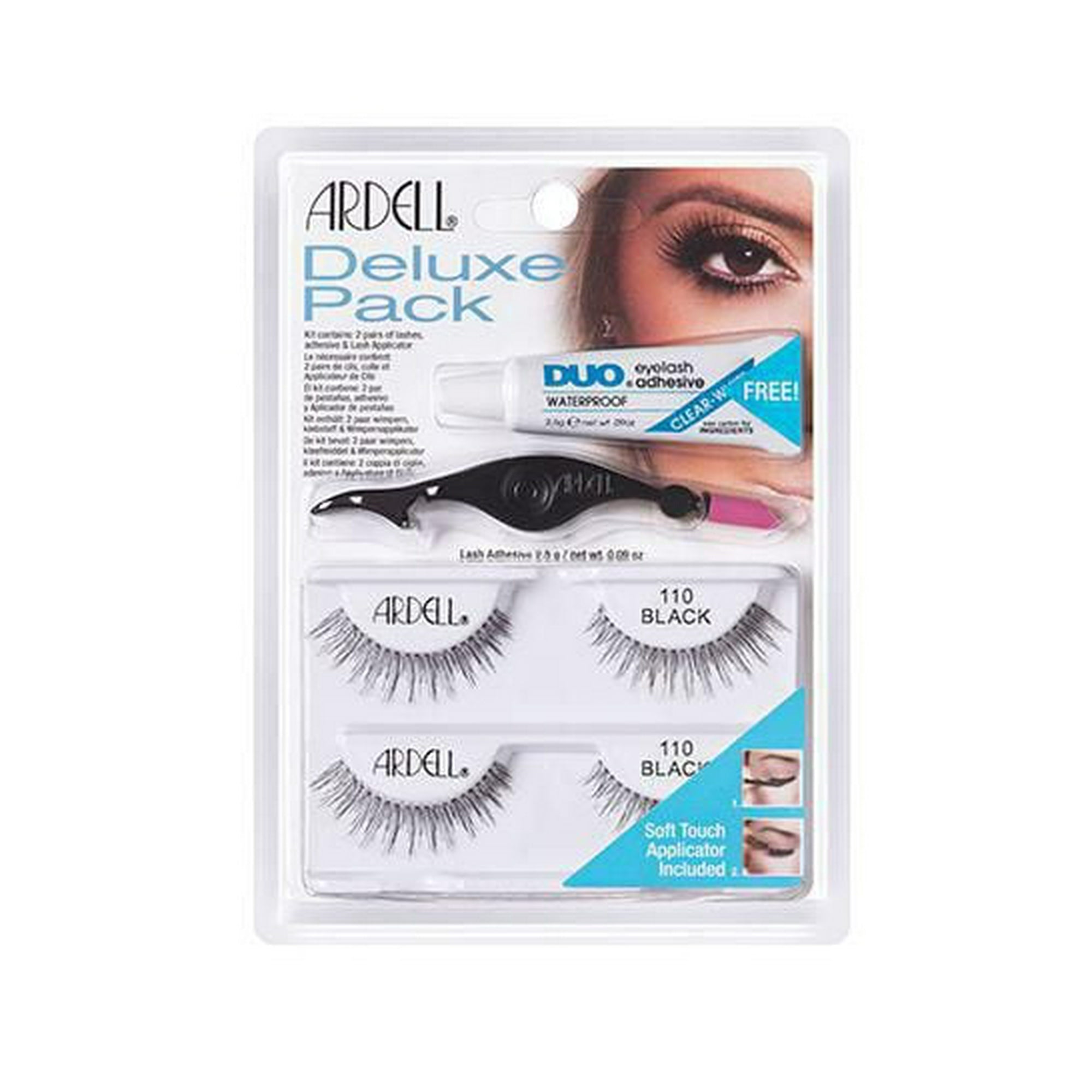 Click here for Ardell Deluxe Pack 110 Black - 2 Pairs 6 Piece Set prices