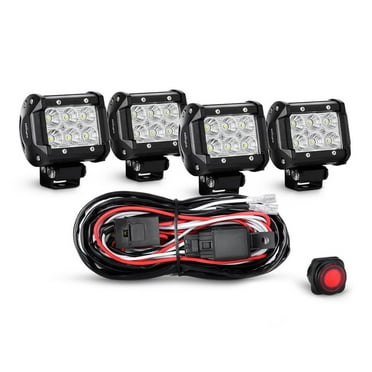 Nilight 2PCS 18W Spot LED Work Lights Led Pods Fog Lights Off Road Led ...