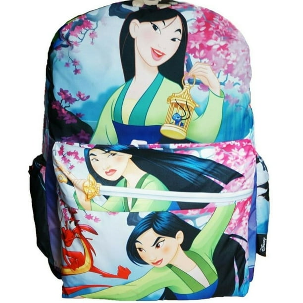 Disneys Princess Mulan Deluxe Oversize Print Large 16" Backpack - New ...