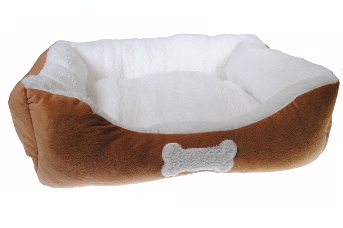 Shop4Omni Small - Luxury Nesting Cuddle Dog Pet Bed - Rectangle - 10lb ...